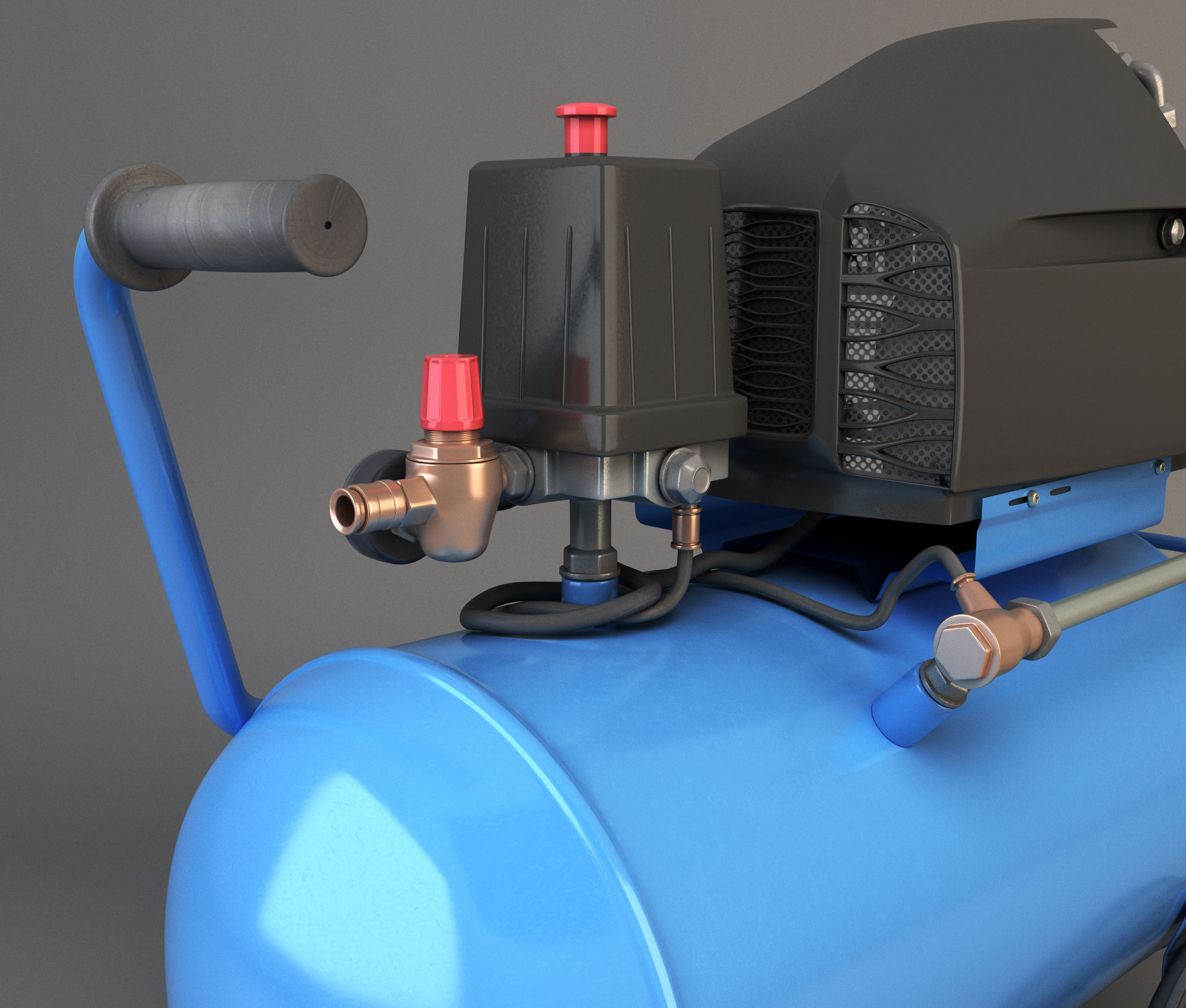 3D model air compressor VR / AR / low-poly | CGTrader