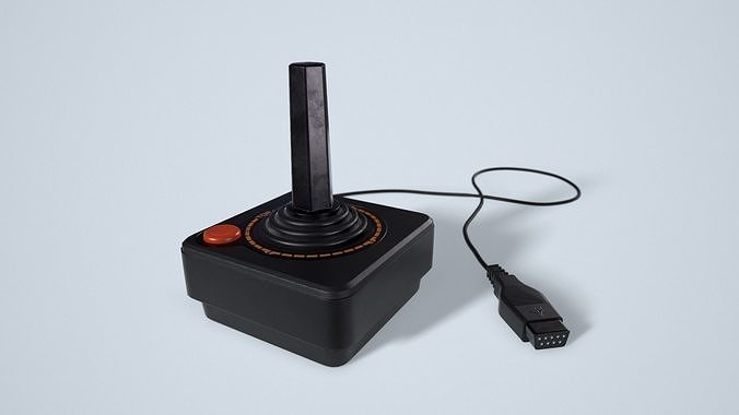 3D model Atari CX40 Joystick Controller VR / AR / low-poly | CGTrader