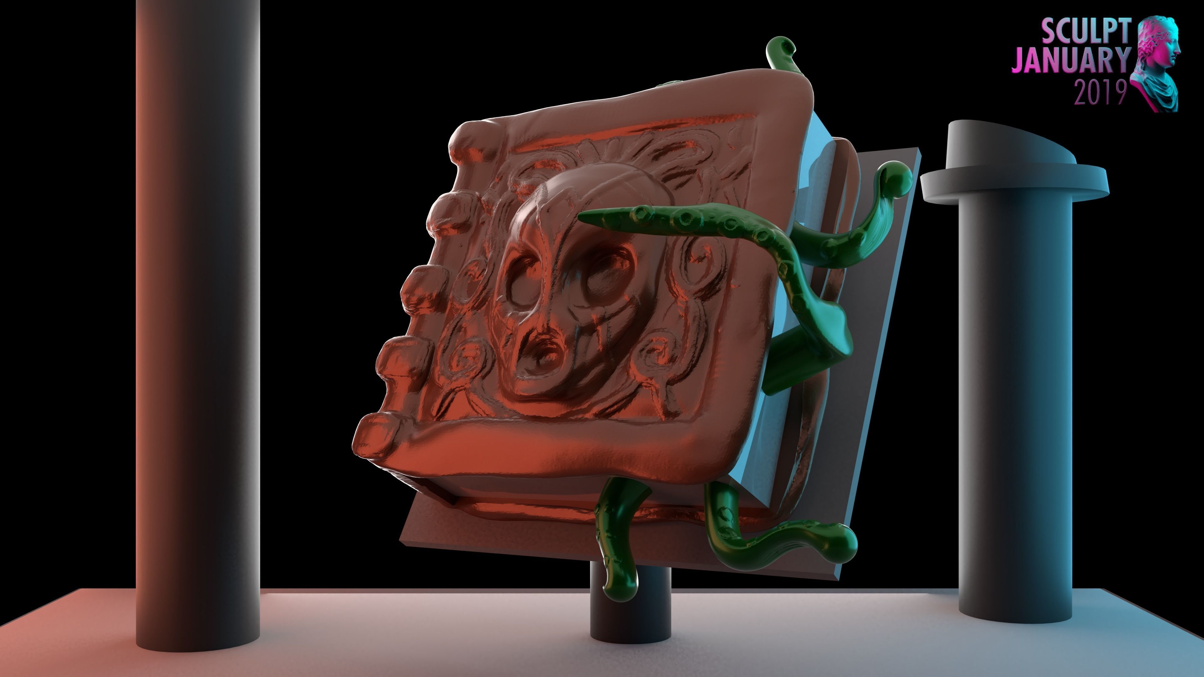 Cursed Book 3D model | CGTrader