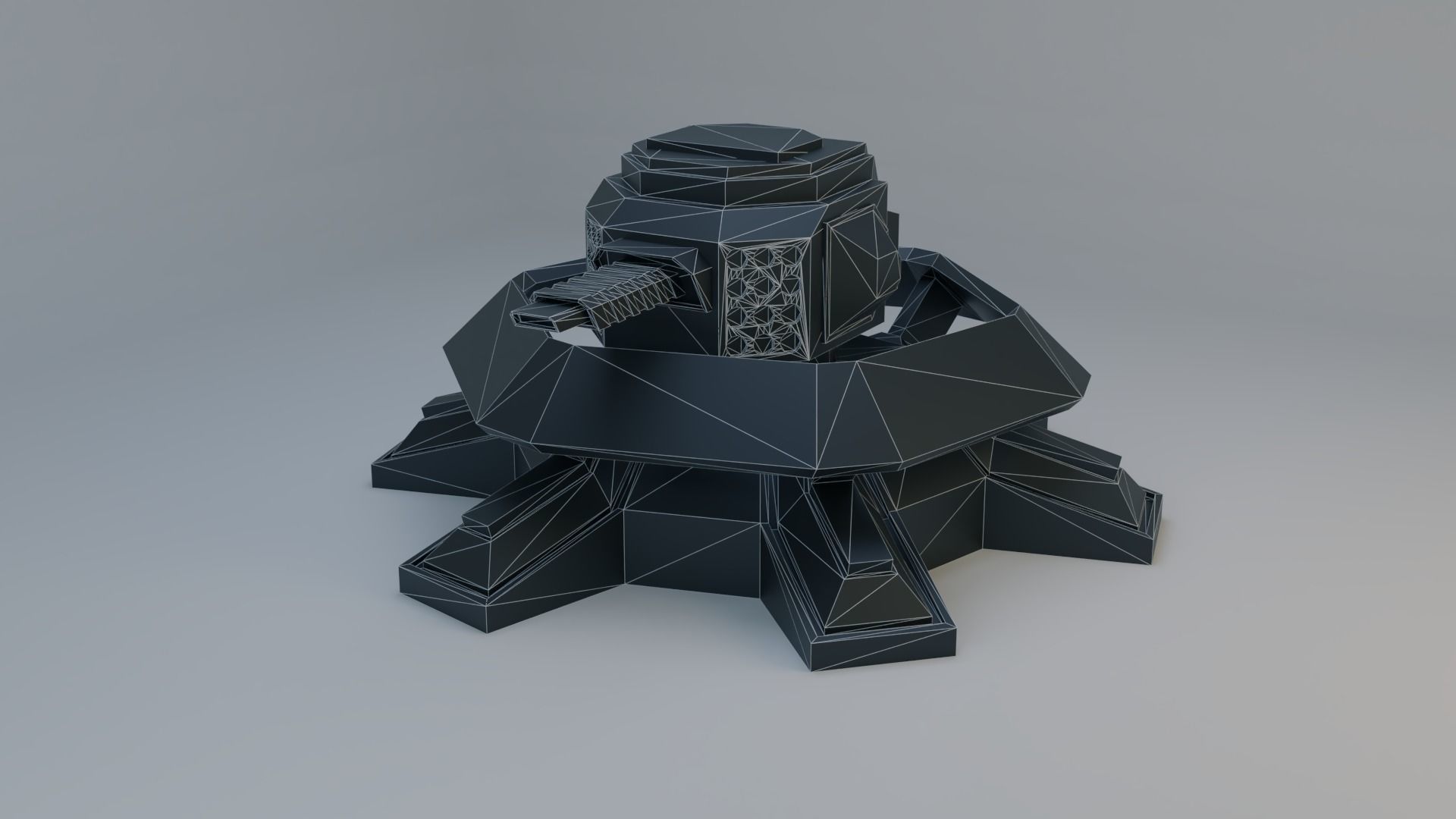 Sci-Fi Plasma Turret free VR / AR / low-poly 3D model | CGTrader