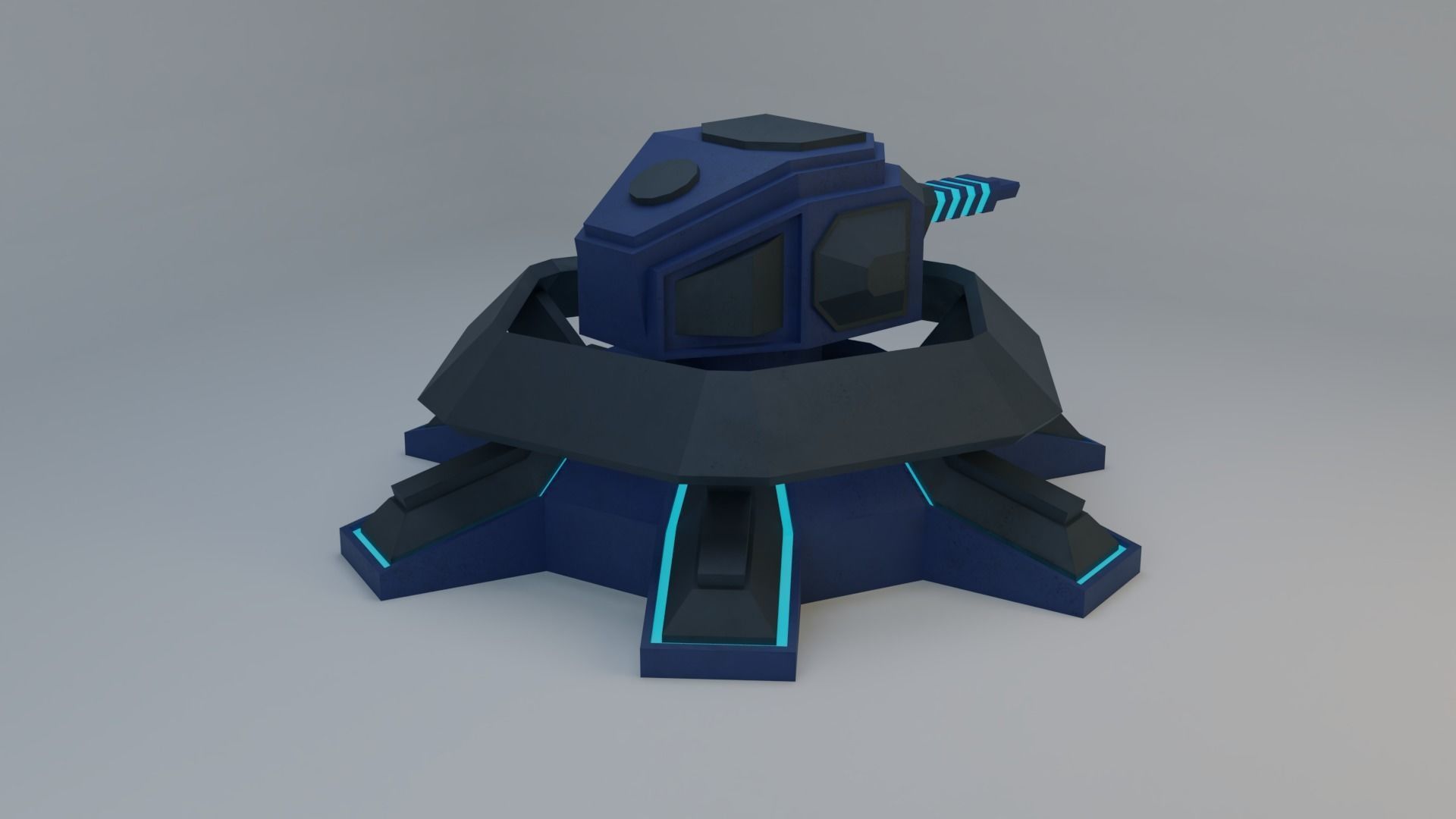 Sci-Fi Plasma Turret free VR / AR / low-poly 3D model | CGTrader