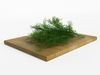 Fresh Dill On Chopping Block 3D model | CGTrader
