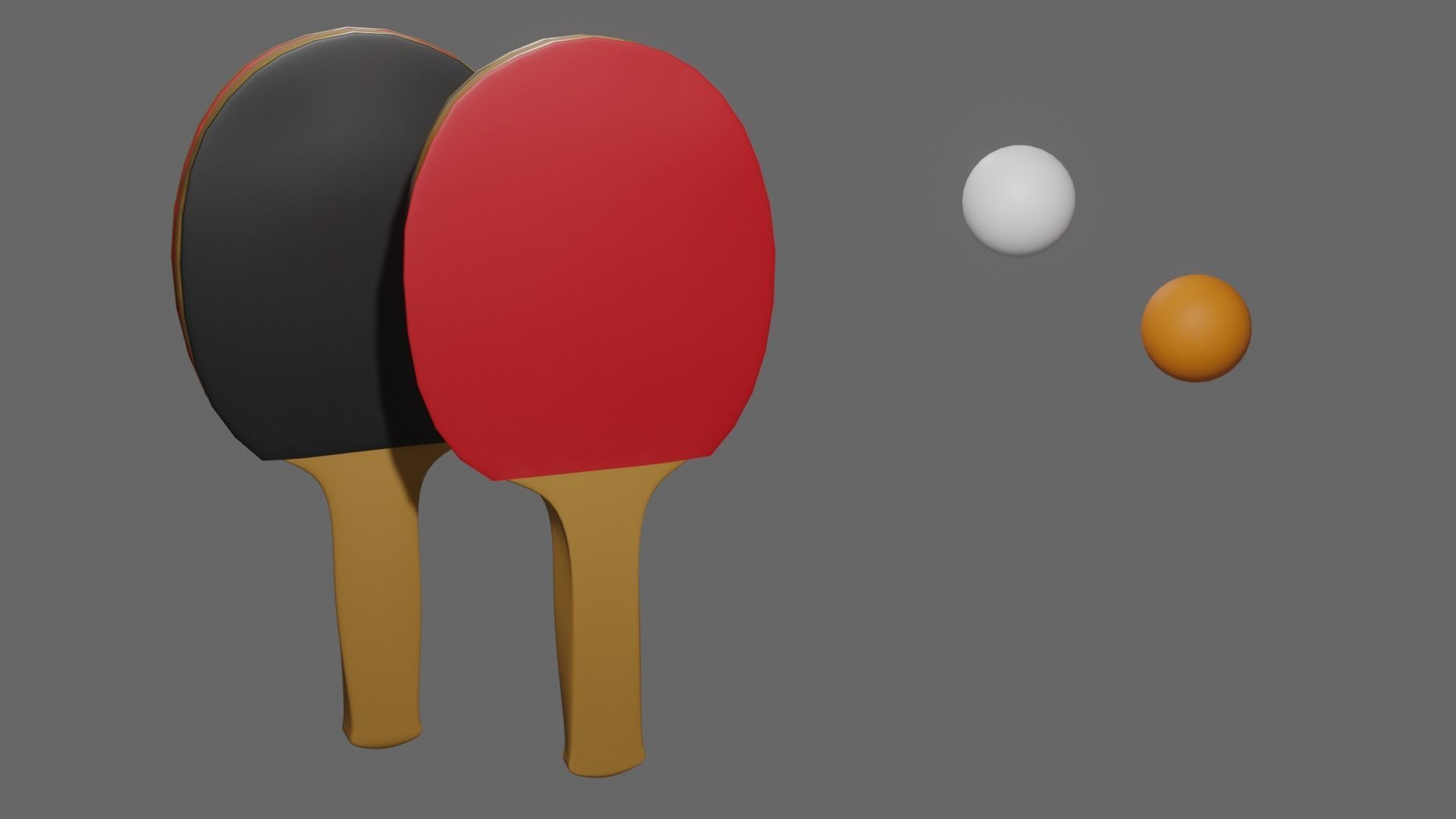 3D model ping pong tennis raquet VR / AR / low-poly | CGTrader