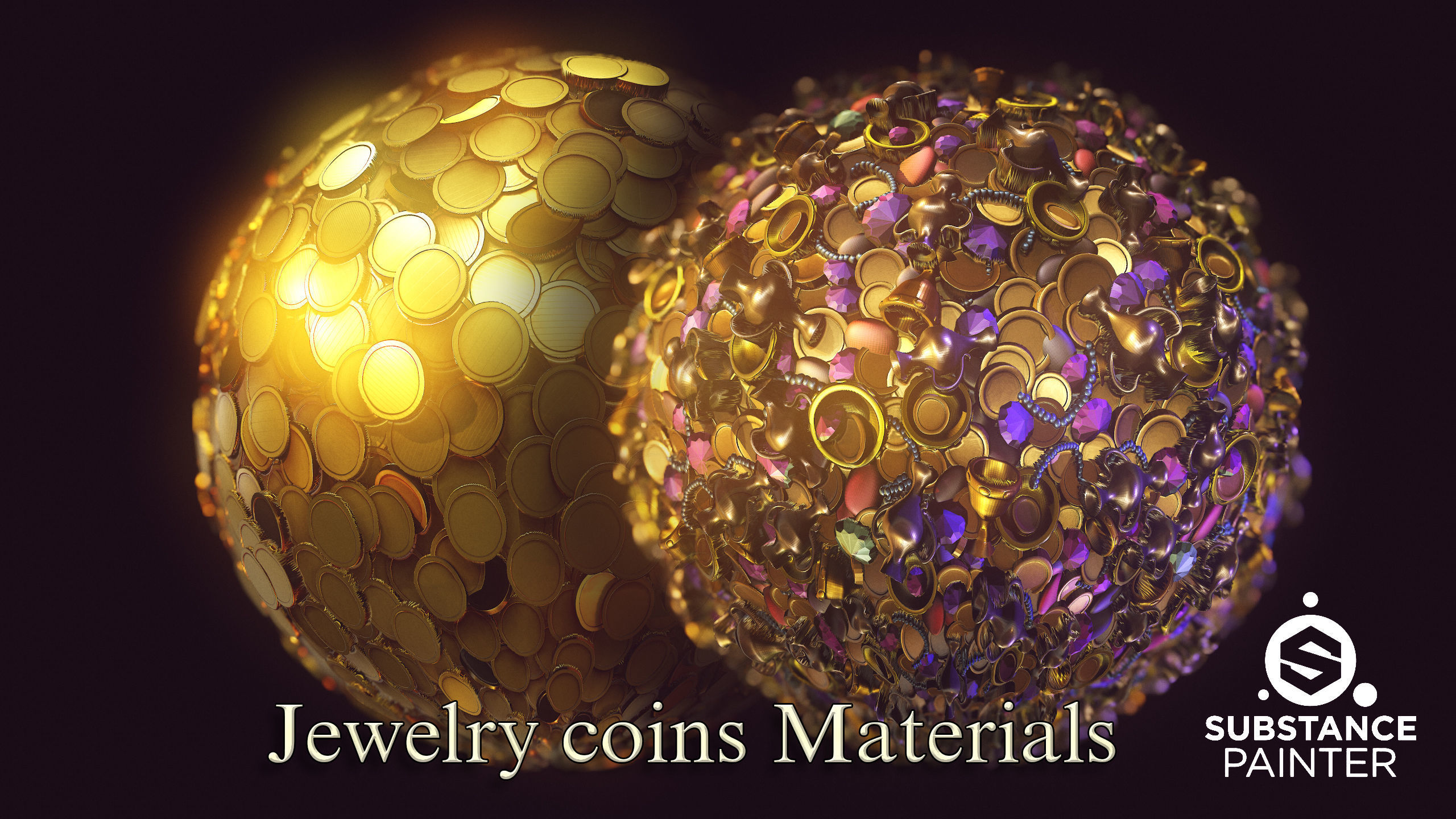 Jewelry coins Materials Texture | CGTrader