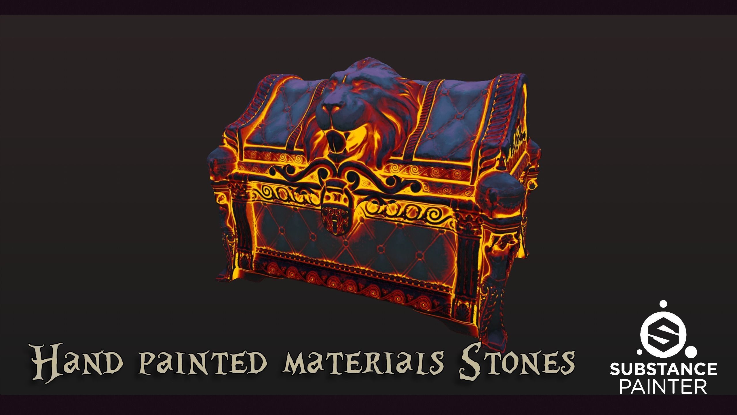 8 Hand painted materials Stones Texture | CGTrader