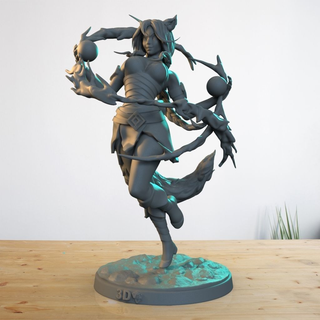 Ahri Character LOL 3D model 3D printable | CGTrader