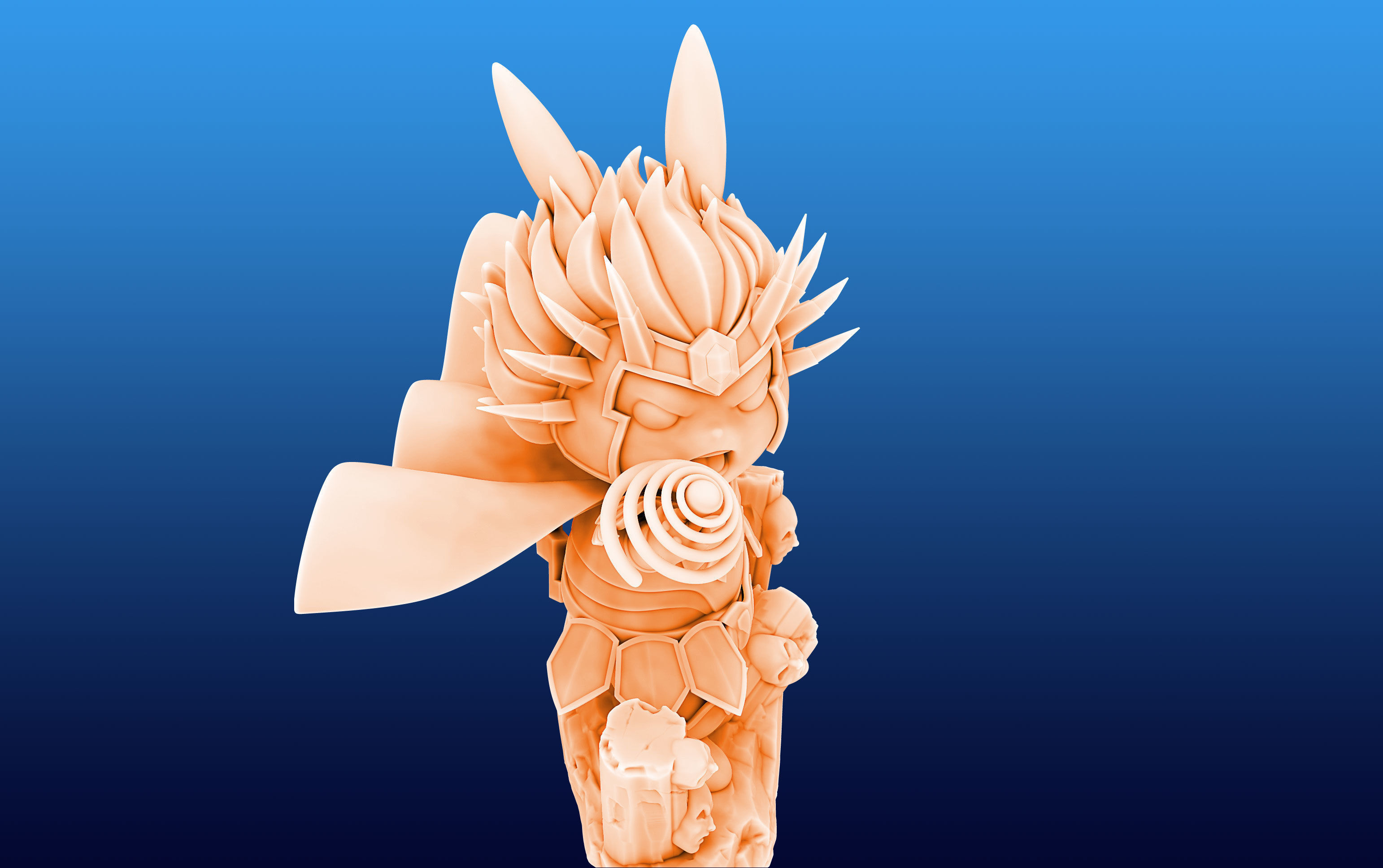 Pikachu Knight of the Zodiac cancer death mask Cosplay 3D model 3D ...