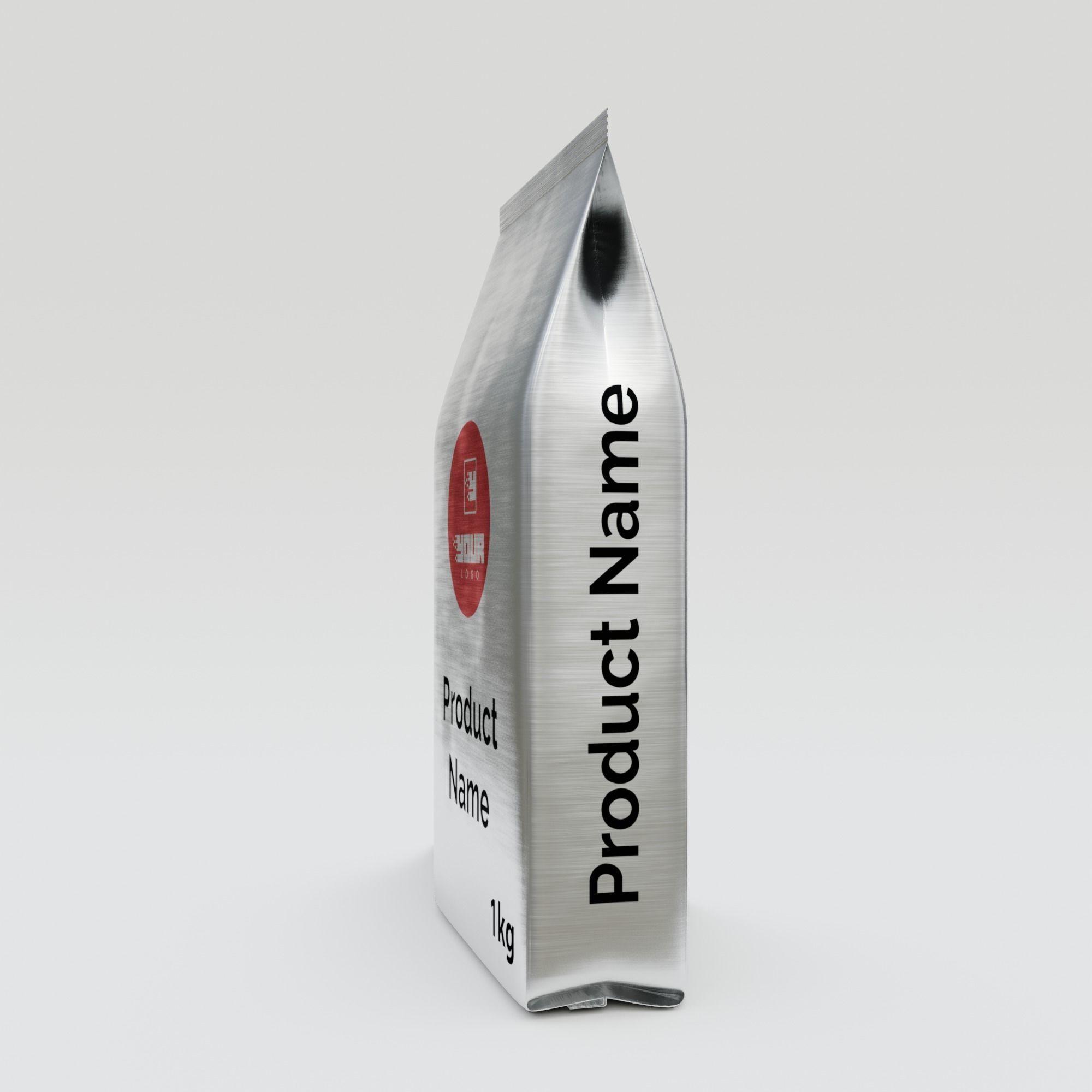 Plastic bag packing flat bottom 3D model | CGTrader