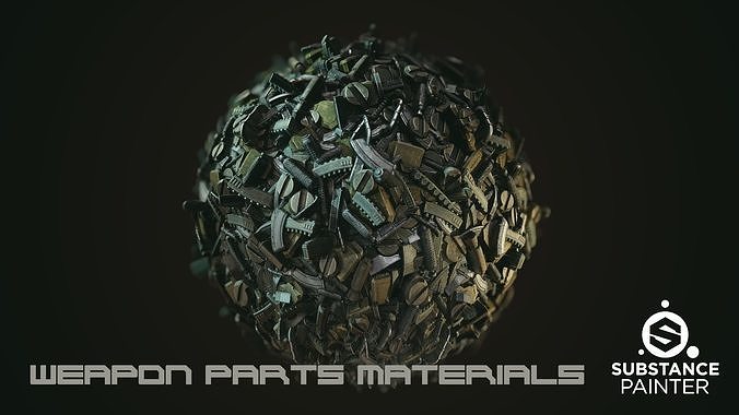 Weapon parts Material Texture | CGTrader