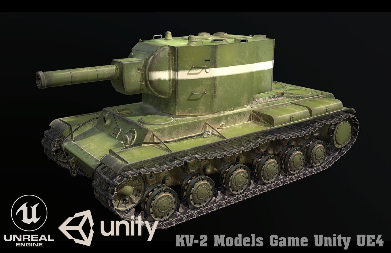 3D model KV-2 Models Game Unity UE4 VR / AR / low-poly | CGTrader