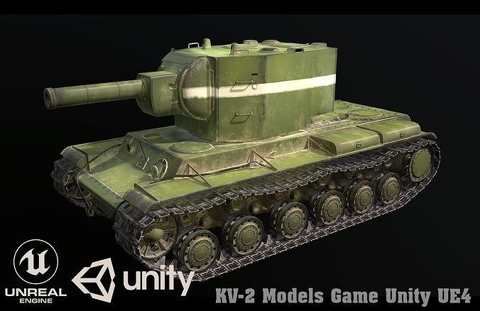 3D model KV-2 Models Game Unity UE4 VR / AR / low-poly | CGTrader