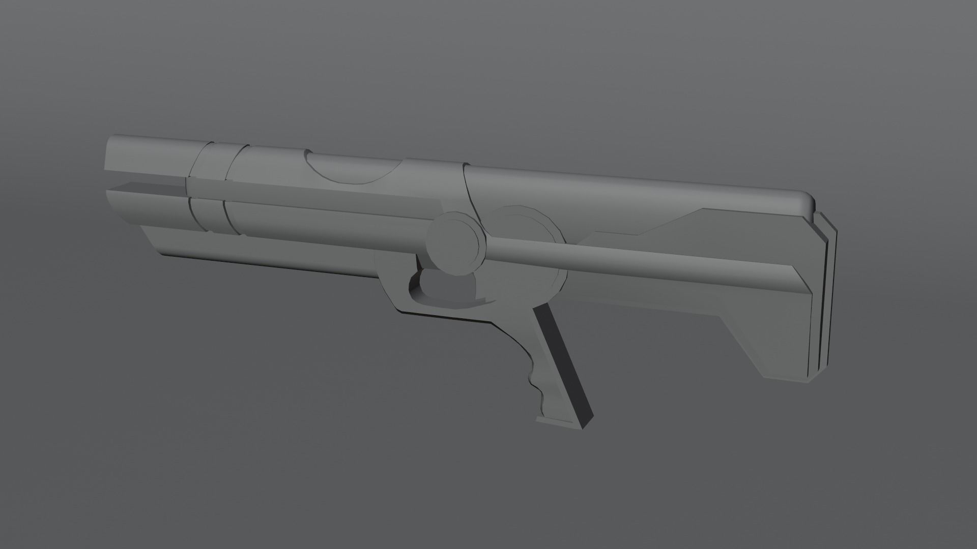 3D model sci-fi gun 2 VR / AR / low-poly | CGTrader