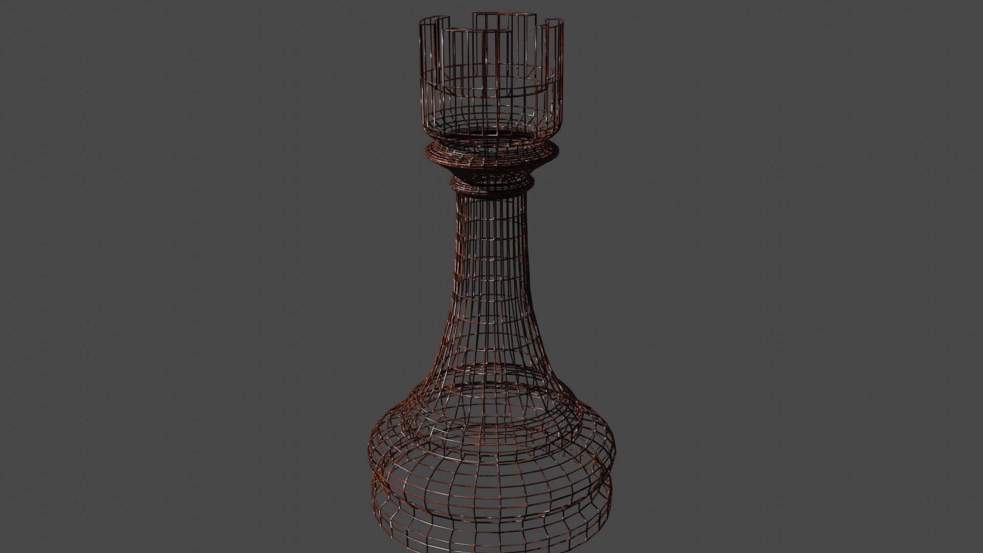 Wooden Rook Chess Pieces 3D model rigged | CGTrader