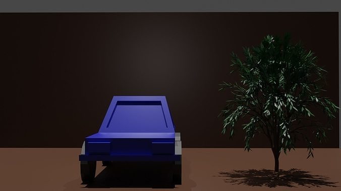 3D model car tree VR / AR / low-poly | CGTrader