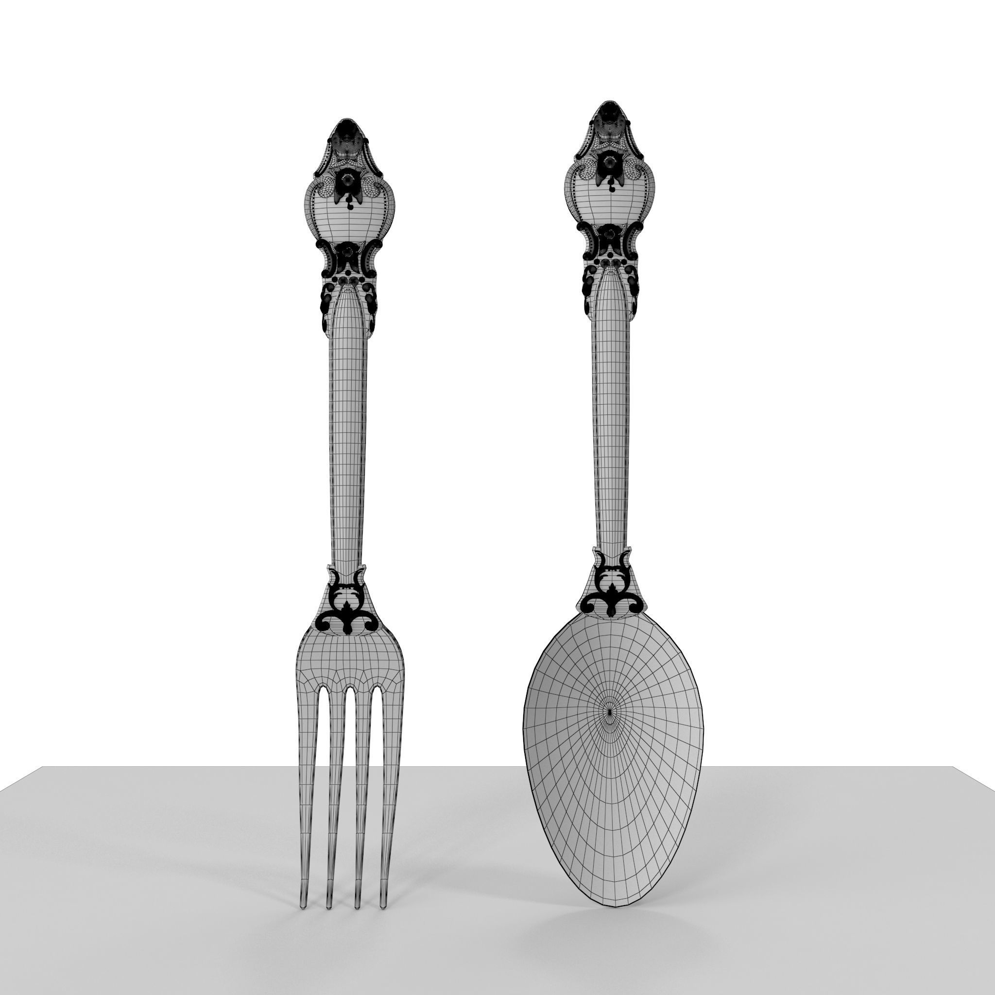 Spoon Fork 3D model | CGTrader