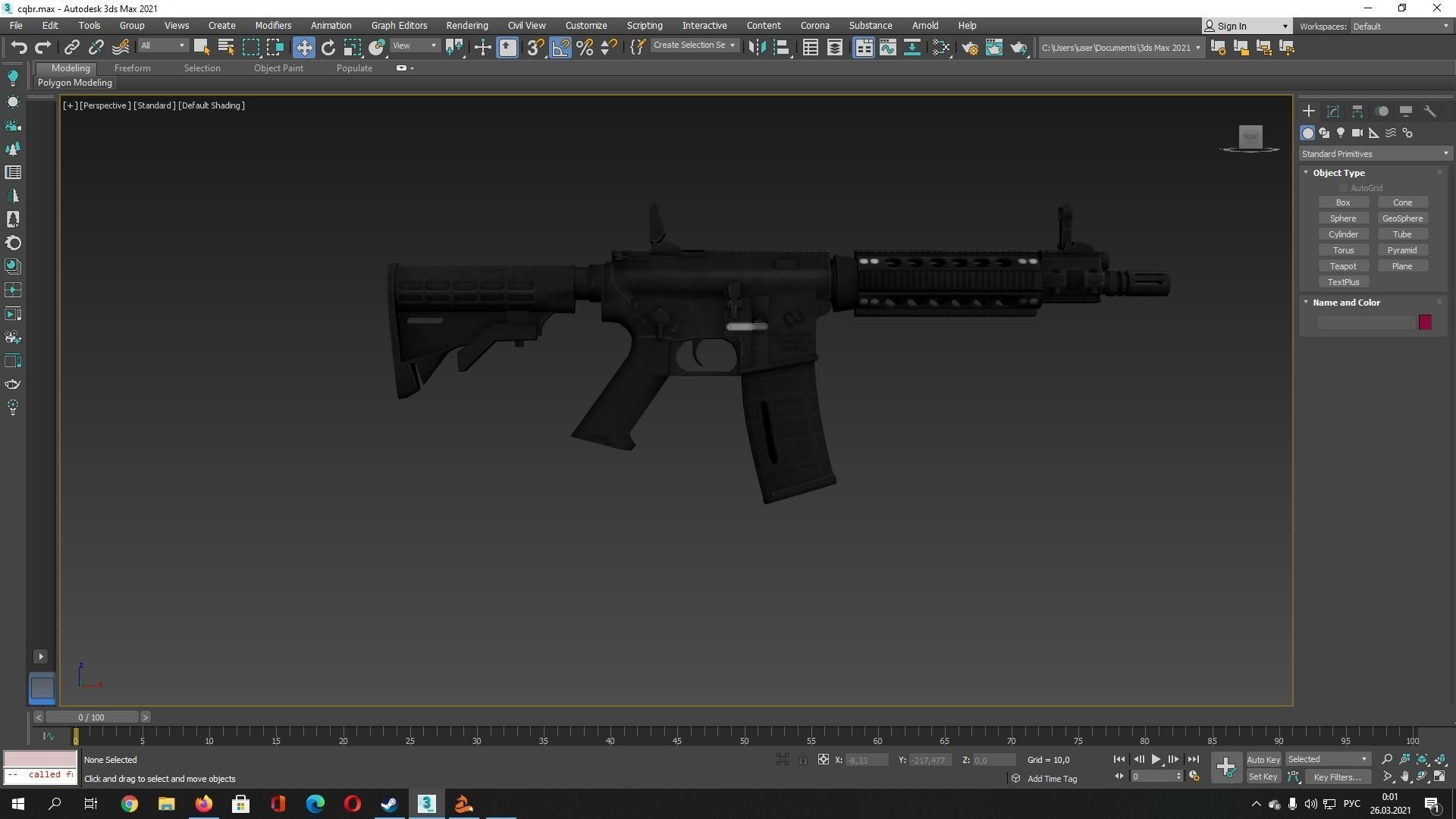 3D model M4A4 assault rifle VR / AR / low-poly | CGTrader
