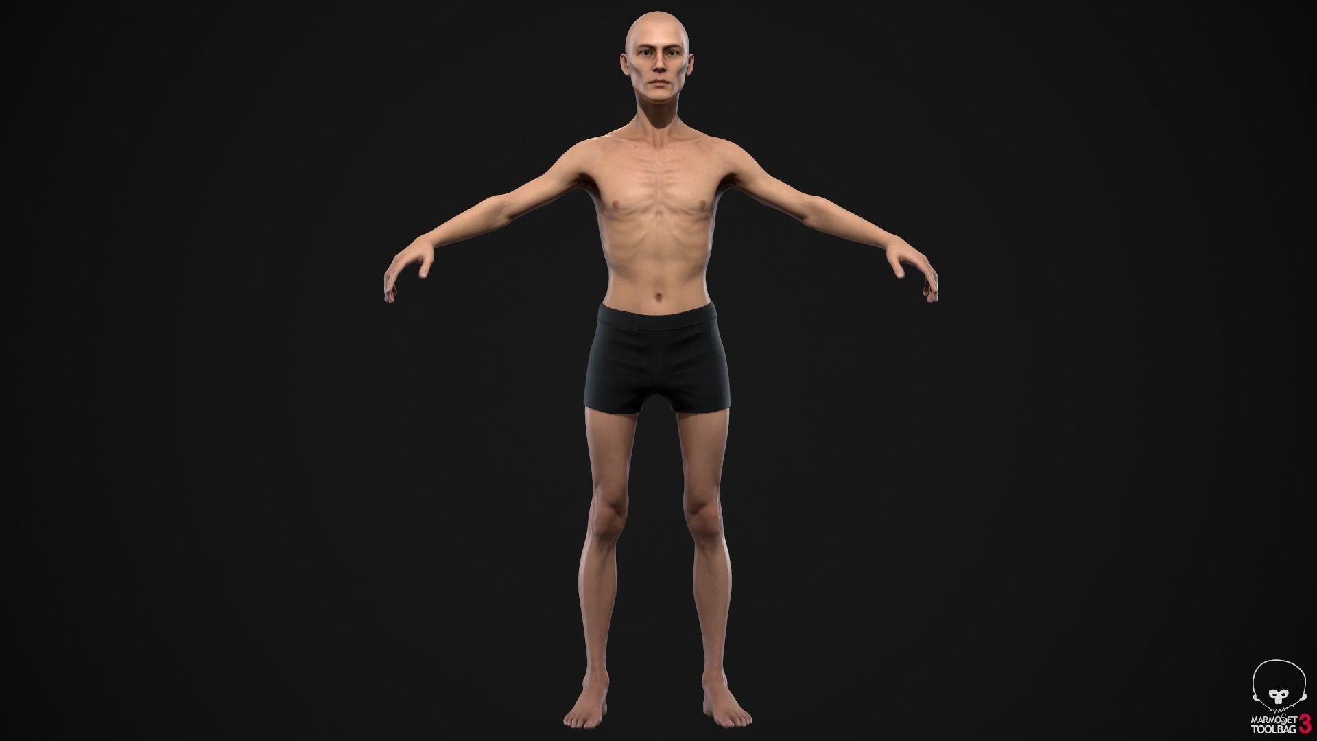 3D model Skinny man VR / AR / low-poly | CGTrader