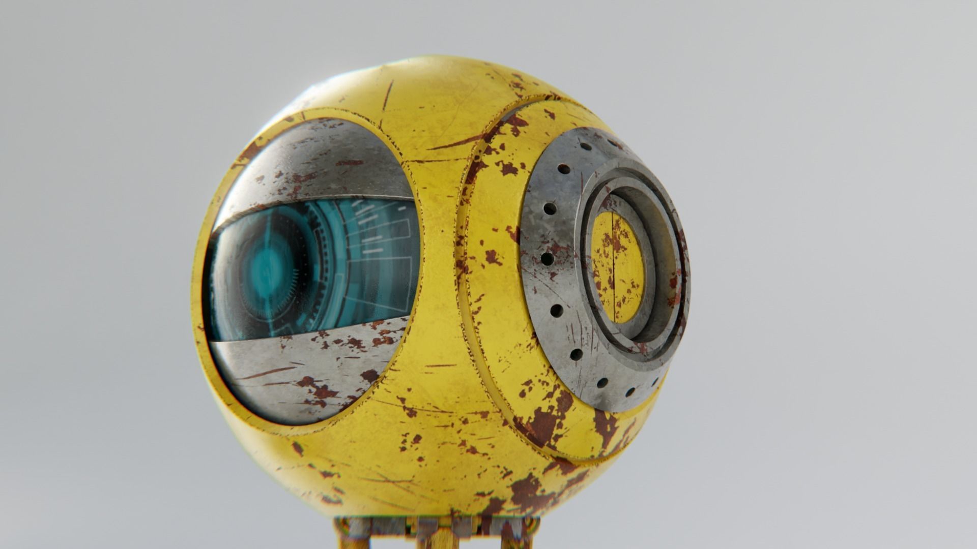 EYE ROBOT 3D model rigged | CGTrader
