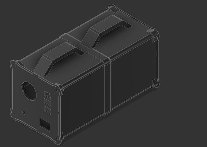 Battery Power Box 3D model 3D printable | CGTrader
