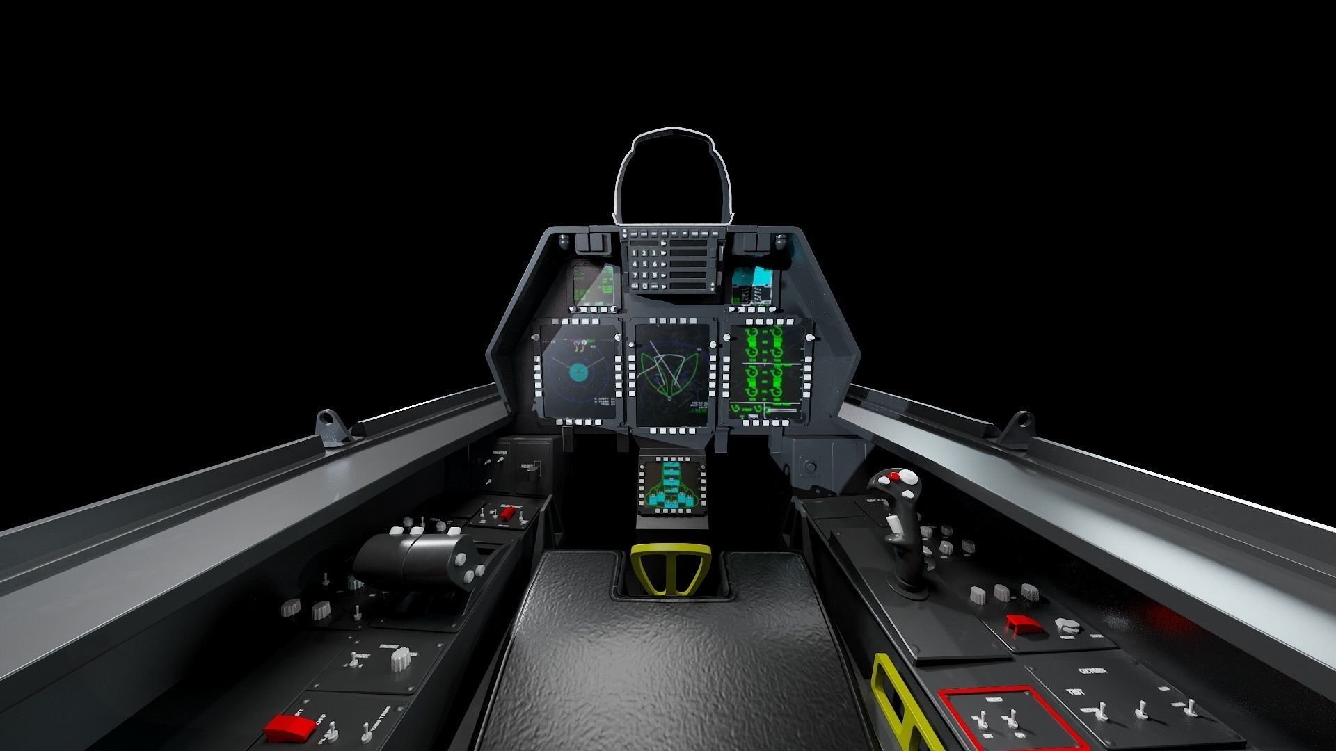 F-22 COCKPIT 3D model | CGTrader
