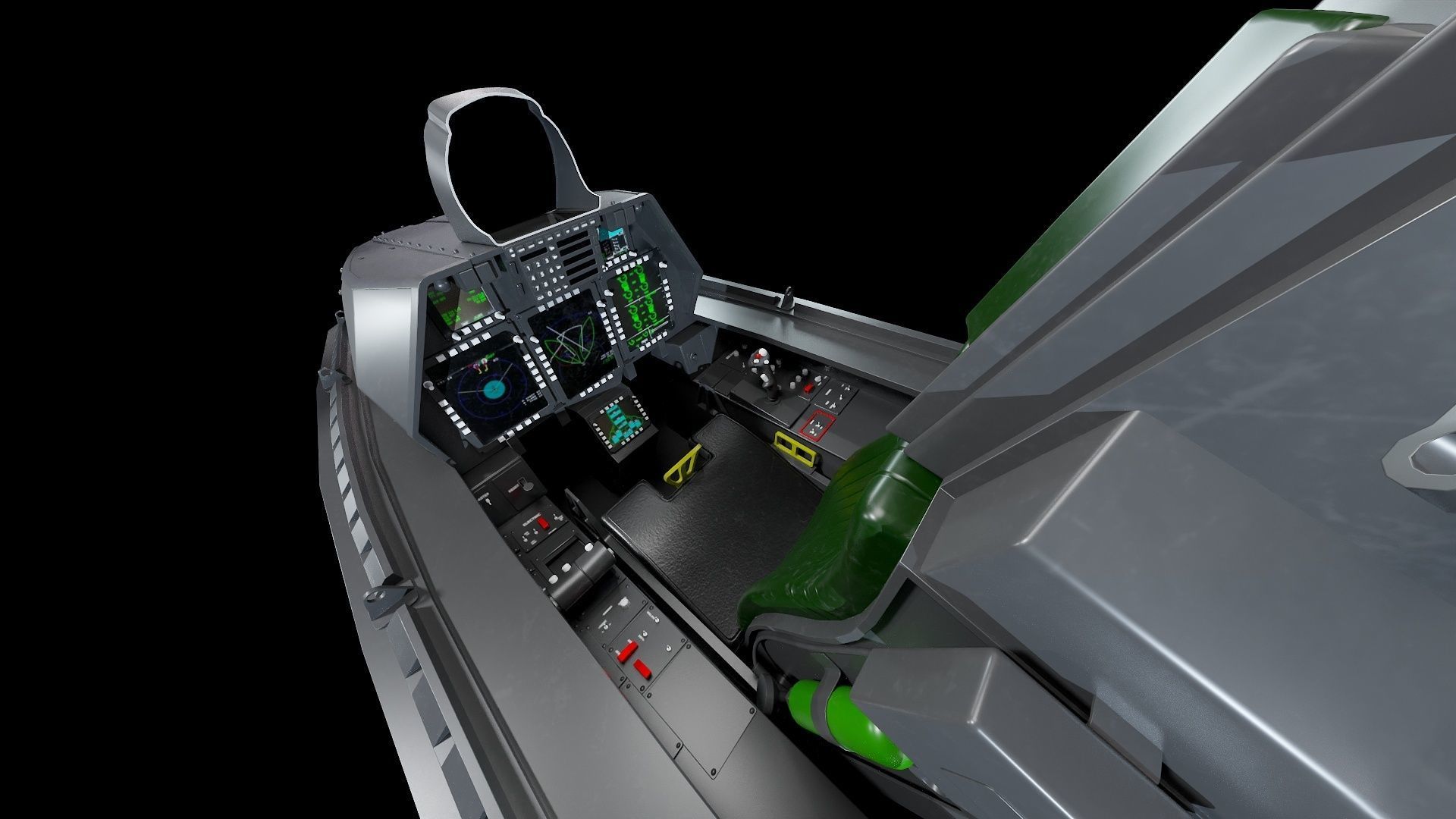 F-22 COCKPIT 3D model | CGTrader