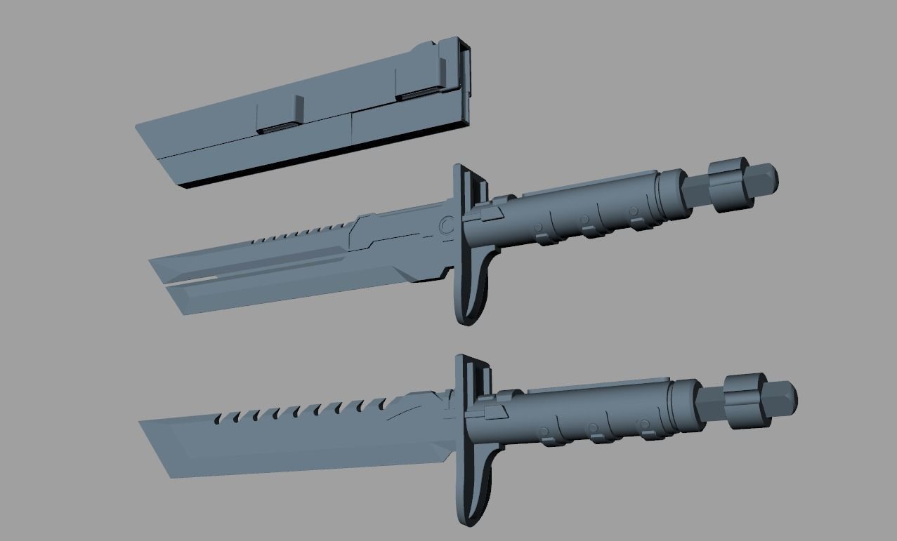 Boba Fett vibroblade dagger from mythos 3d print model 3D model 3D ...