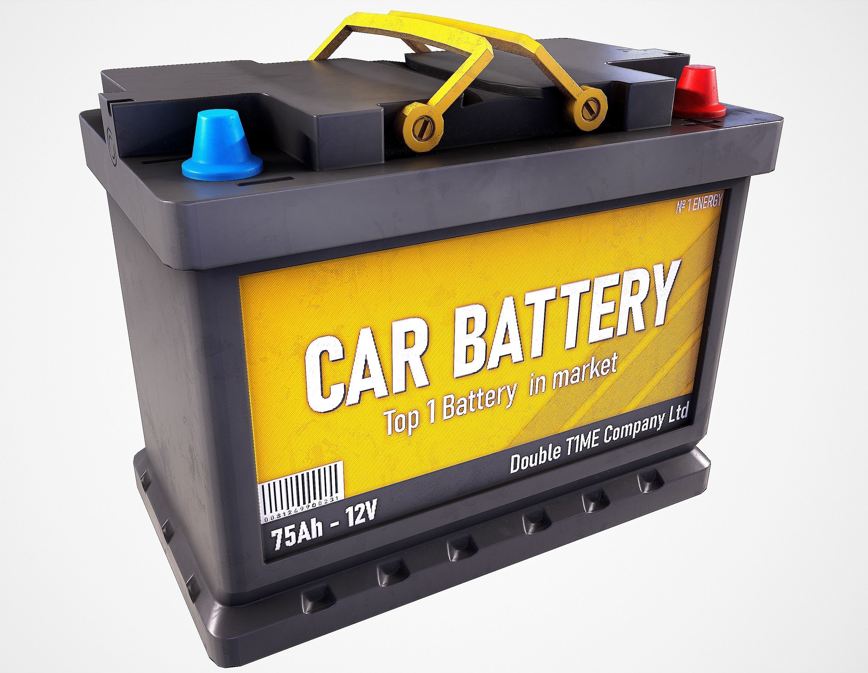 3D model LOW POLY Car Battery 3D model VR / AR / low-poly | CGTrader