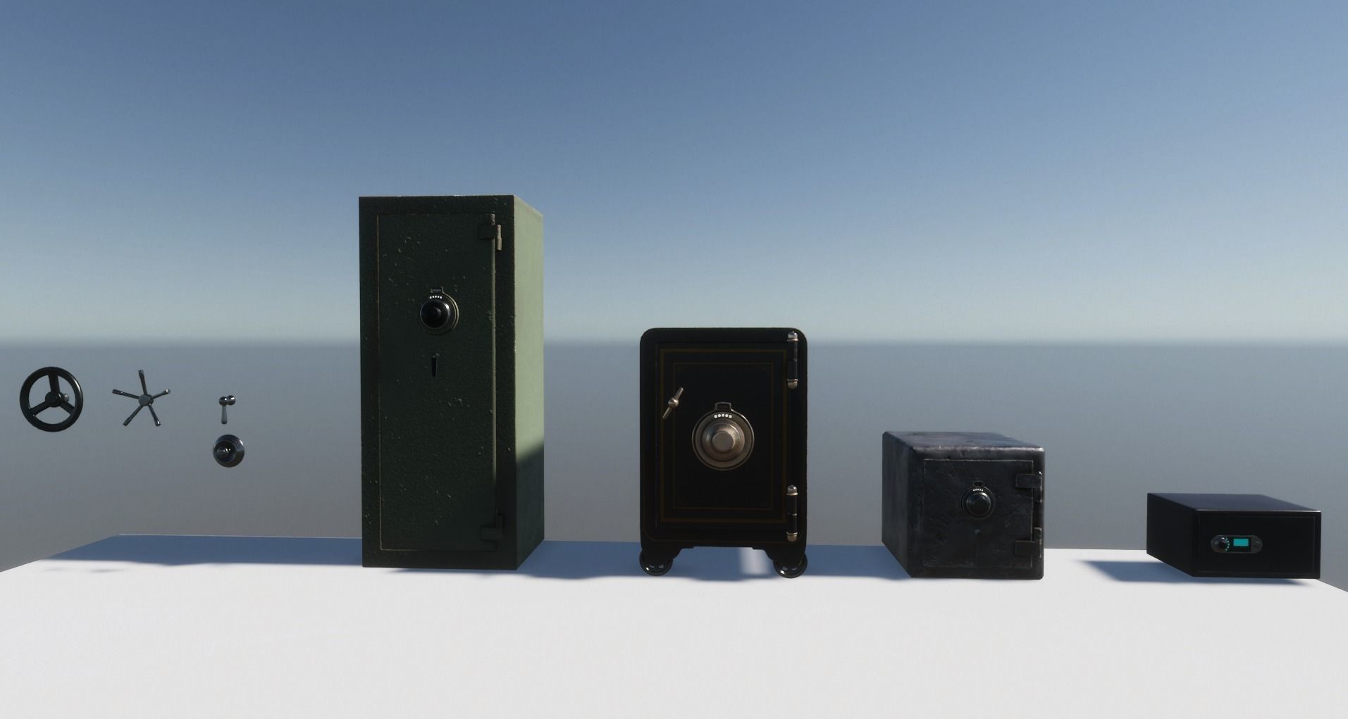 3D model Safes -Models and Unity minigame script VR / AR / low-poly | CGTrader