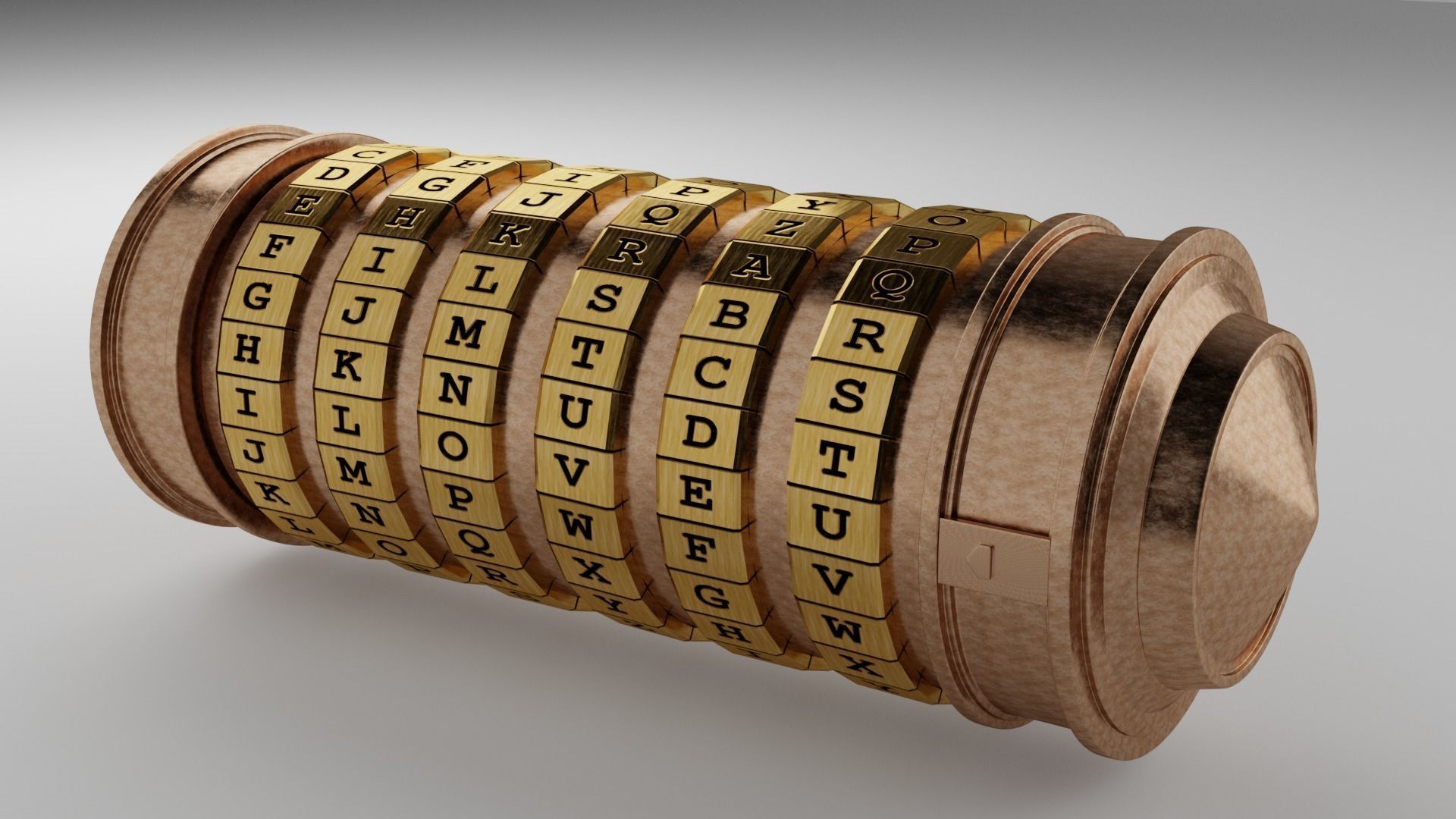 Cryptex Code da Vinci free 3D model | CGTrader