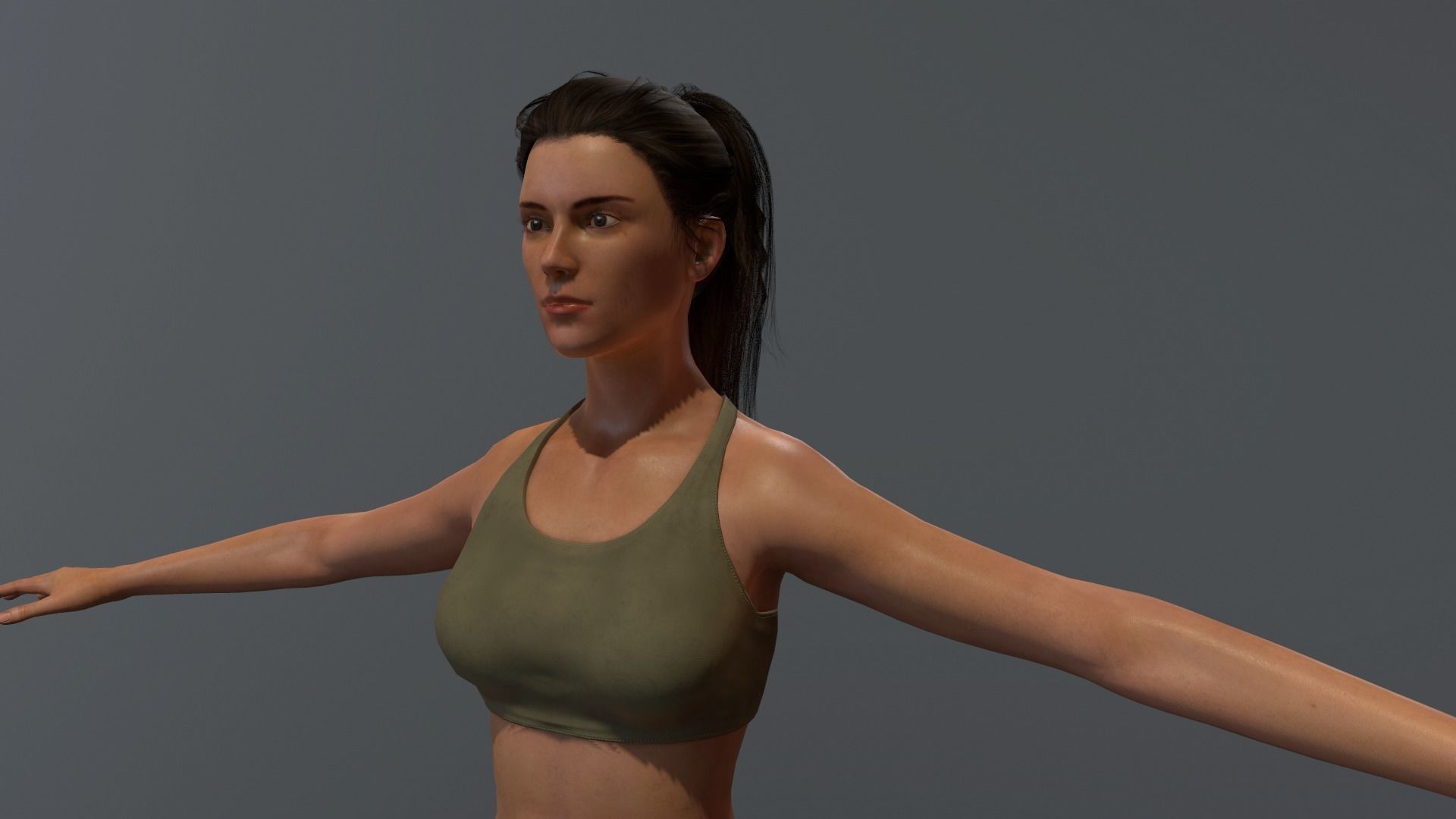 3D model Female Rock Climber VR / AR / low-poly | CGTrader