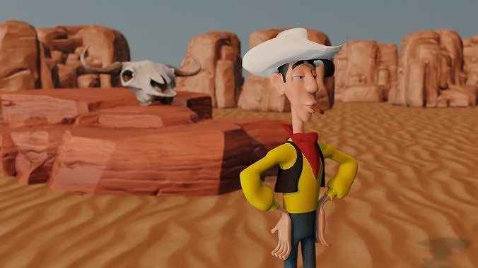 3D model Lucky Luke VR / AR / low-poly | CGTrader