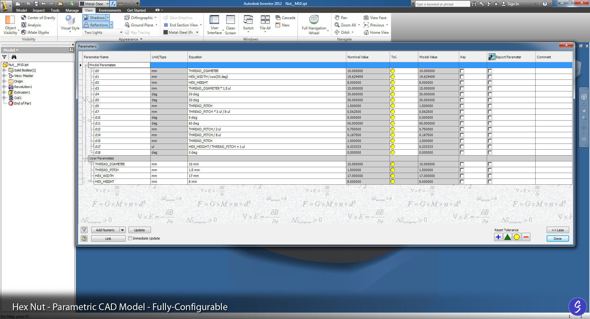 M10 Fastener Set 3D model | CGTrader