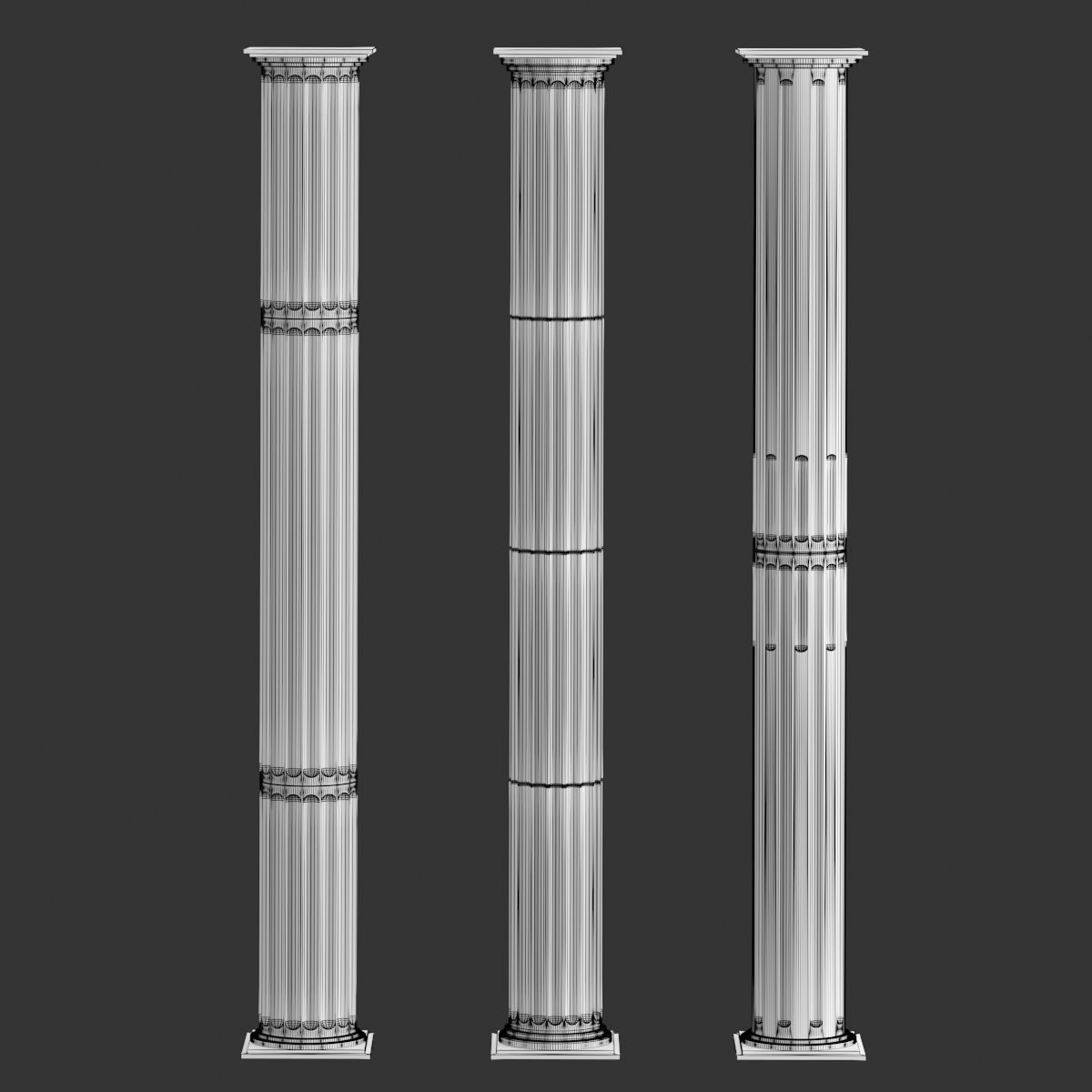 Simple Column free 3D model | CGTrader
