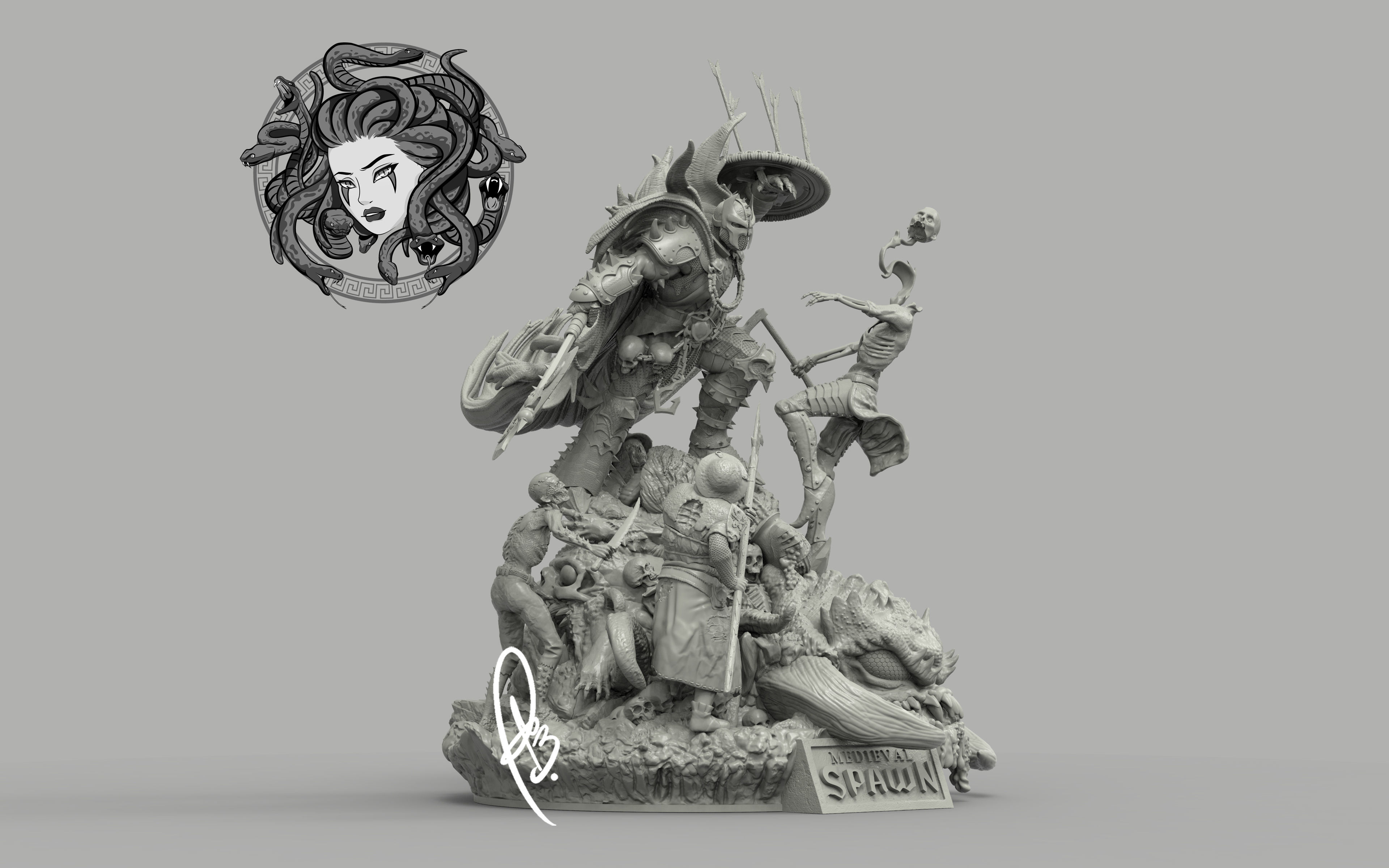 MEDIEVAL HELLSPAWN BY CREATIVE GEEK MB 3D model 3D printable | CGTrader