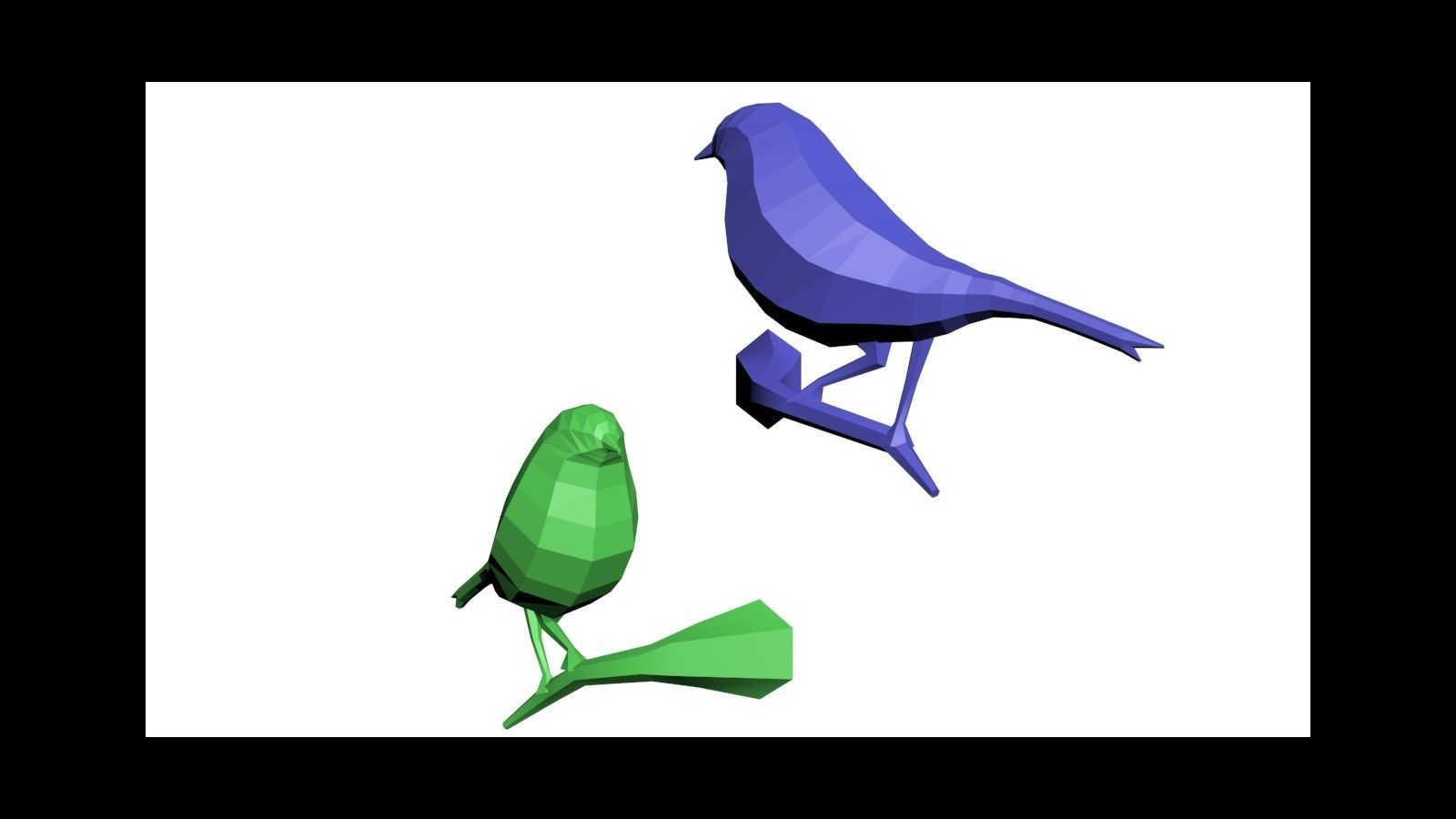 Geometric Bird 3D model 3D printable | CGTrader