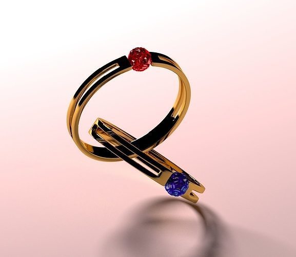 Simple rings 3D model | CGTrader