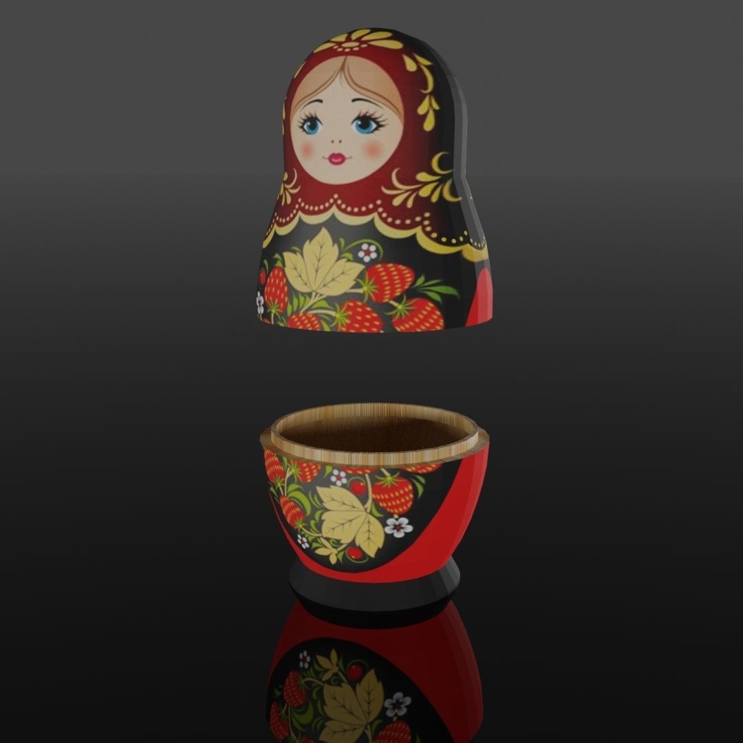 3D model Matryoshka Russian doll VR / AR / low-poly | CGTrader