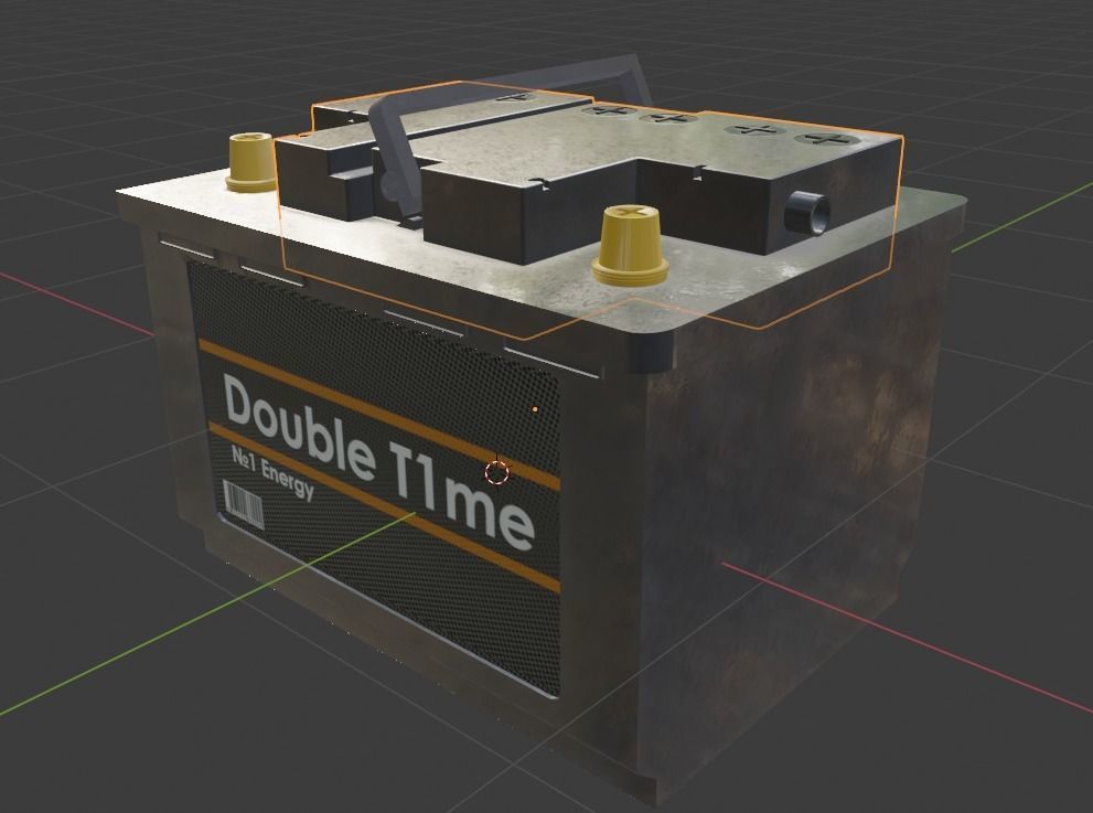 3D model Car Battery Low Poly VR / AR / low-poly | CGTrader