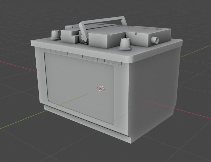 3D model Car Battery Low Poly VR / AR / low-poly | CGTrader