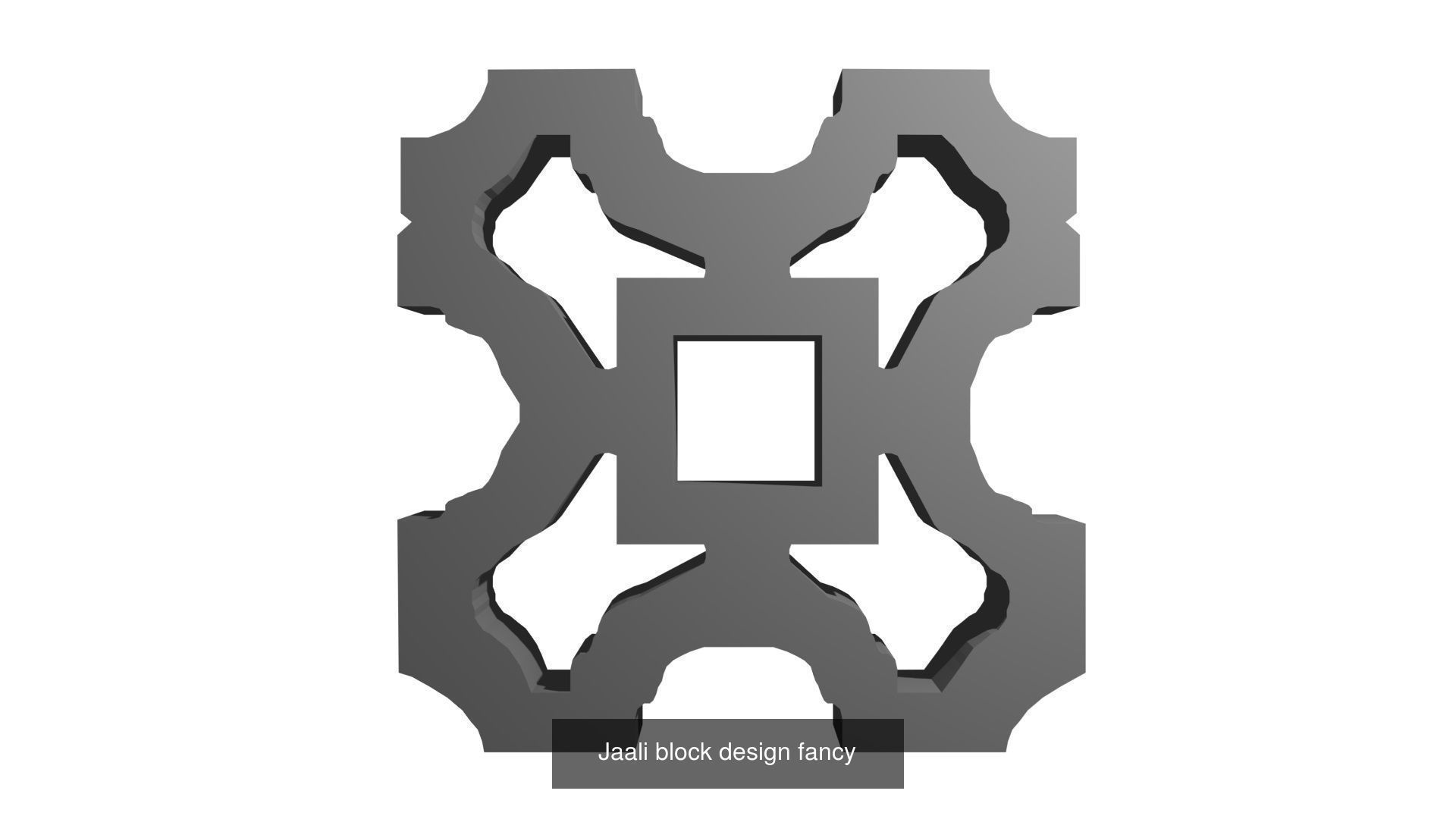 Bricks Jaali Style Designer 3D Model Collection | CGTrader