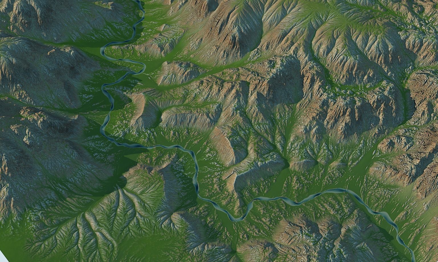 terrain hills mountains 3D model | CGTrader