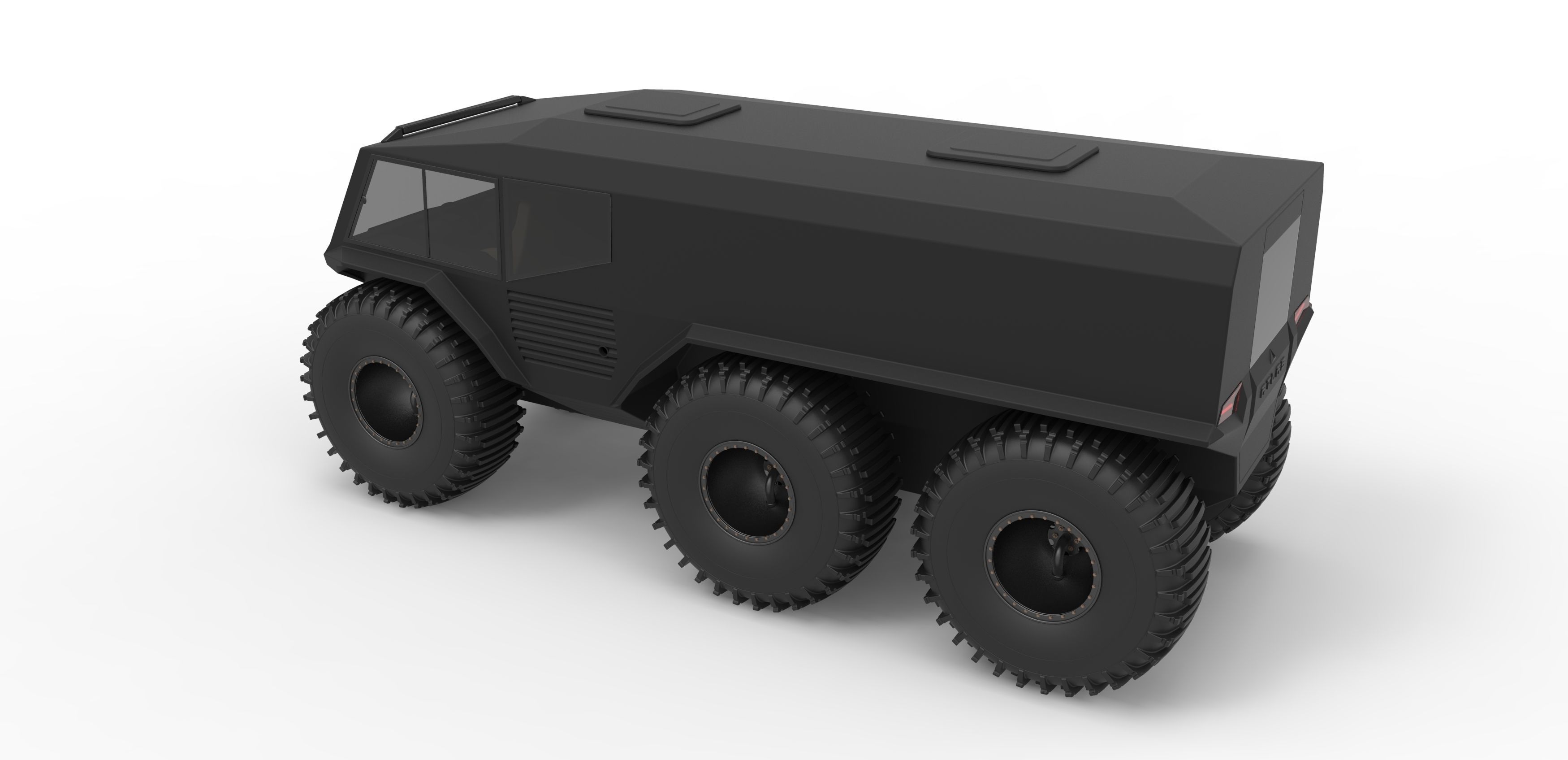 Atlas ATV 6x6 concept 3D model | CGTrader