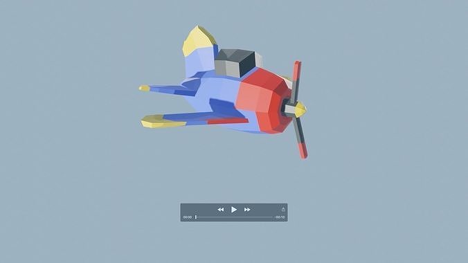 3D model animated flight VR / AR / low-poly | CGTrader