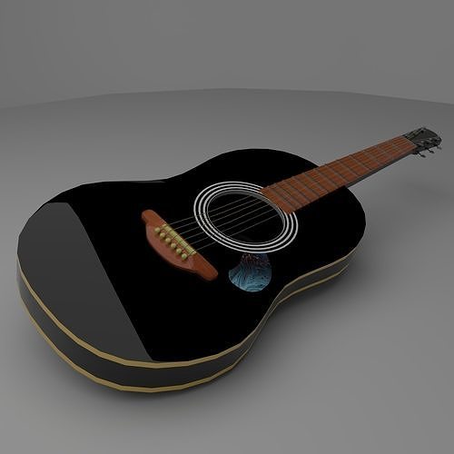 guitar 3d modeling free 3D model | CGTrader