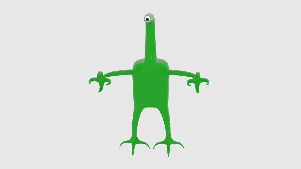 3D model Long Alien VR / AR / low-poly | CGTrader