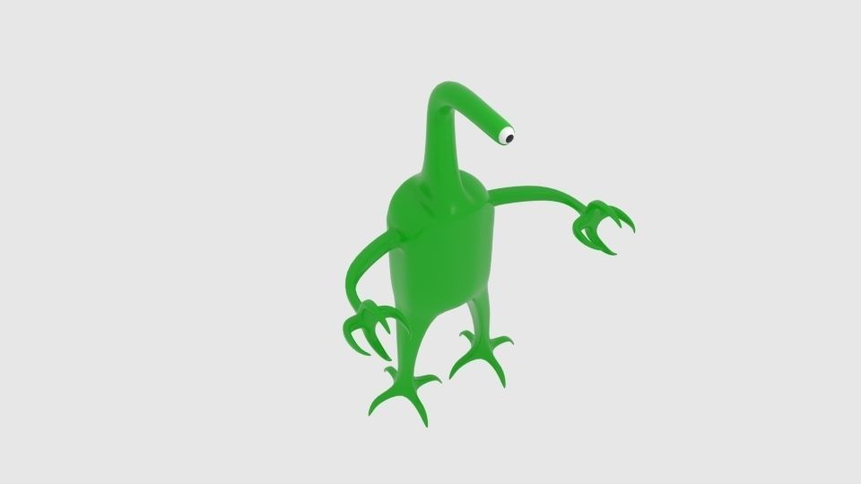 3D model Long Alien VR / AR / low-poly | CGTrader