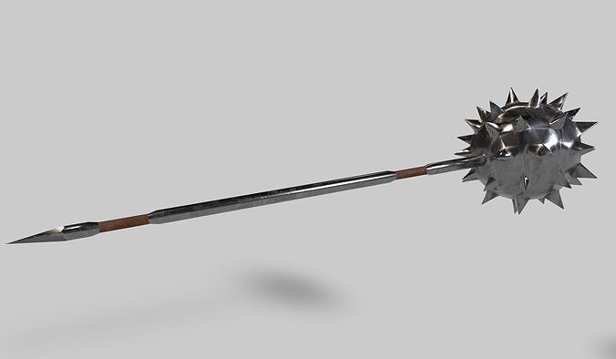 3D model Gladiator-style spiked maul melee weapon VR / AR / low-poly ...