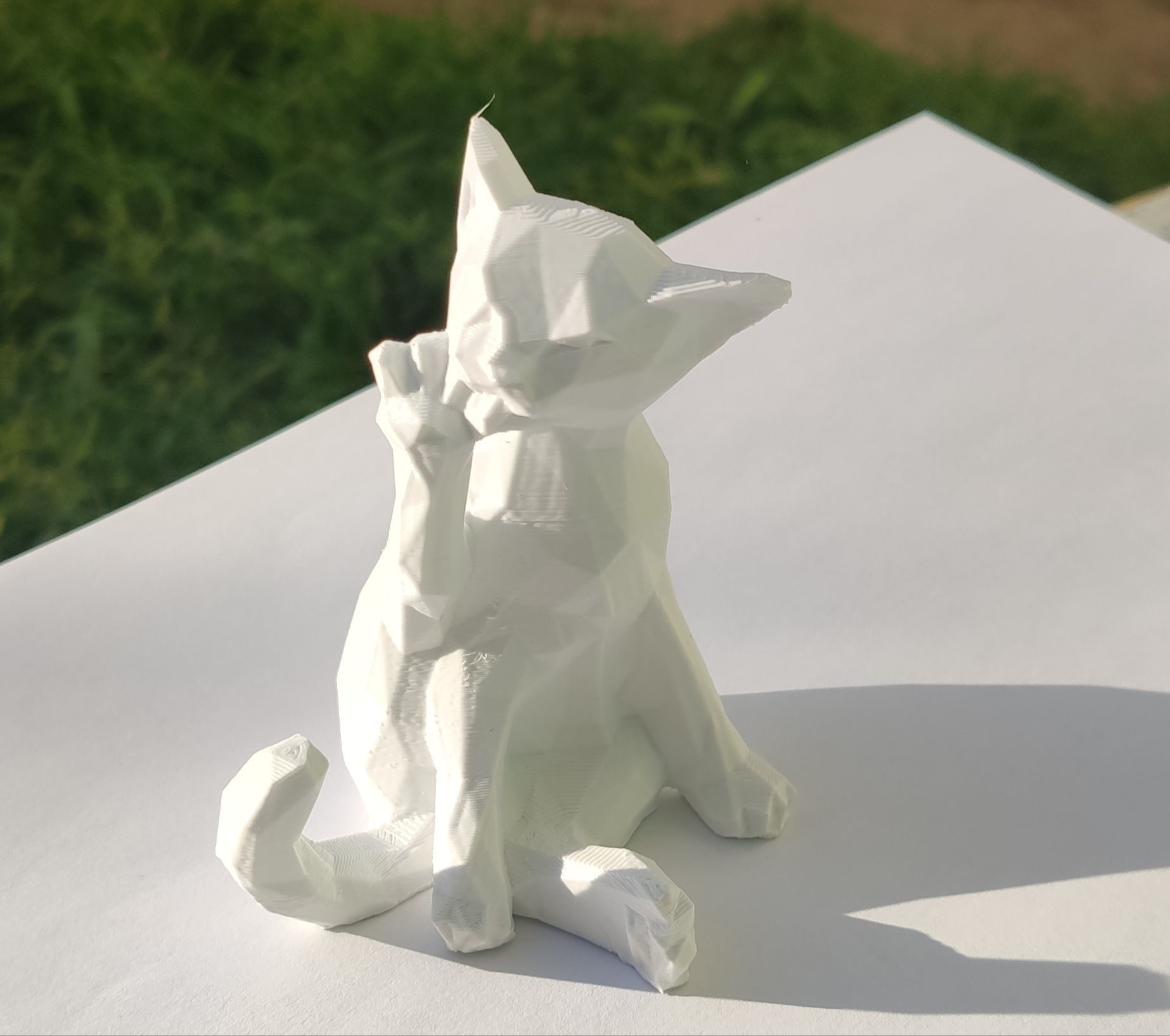 low poly cat 3D model 3D printable | CGTrader