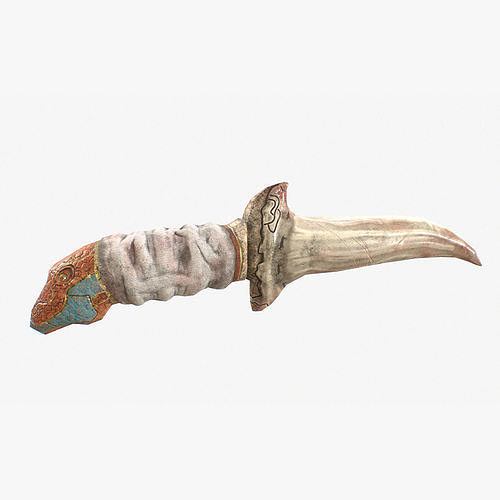 3D model Bone Dagger VR / AR / low-poly | CGTrader