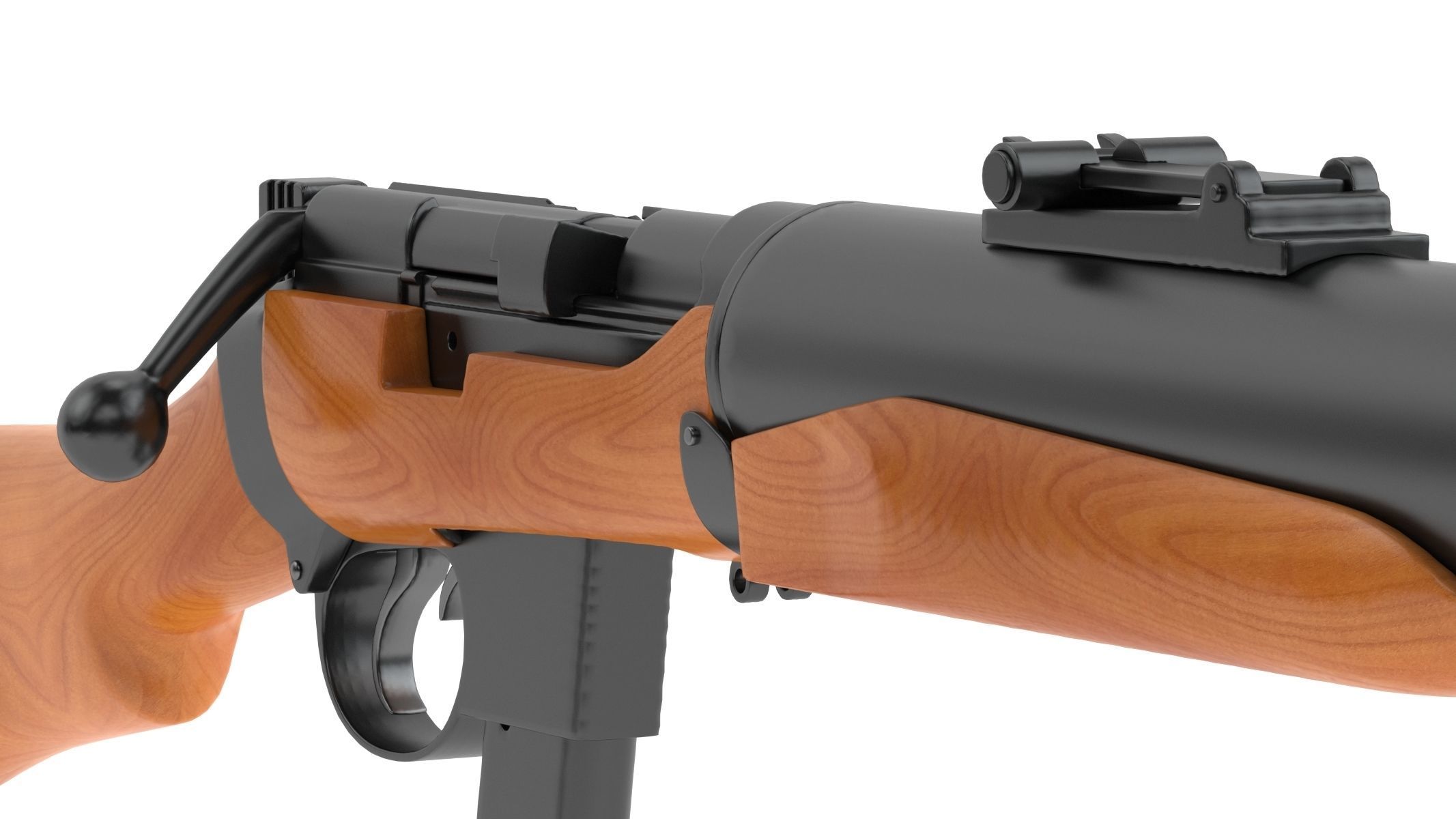 De Lisle Carbine 3D model | CGTrader